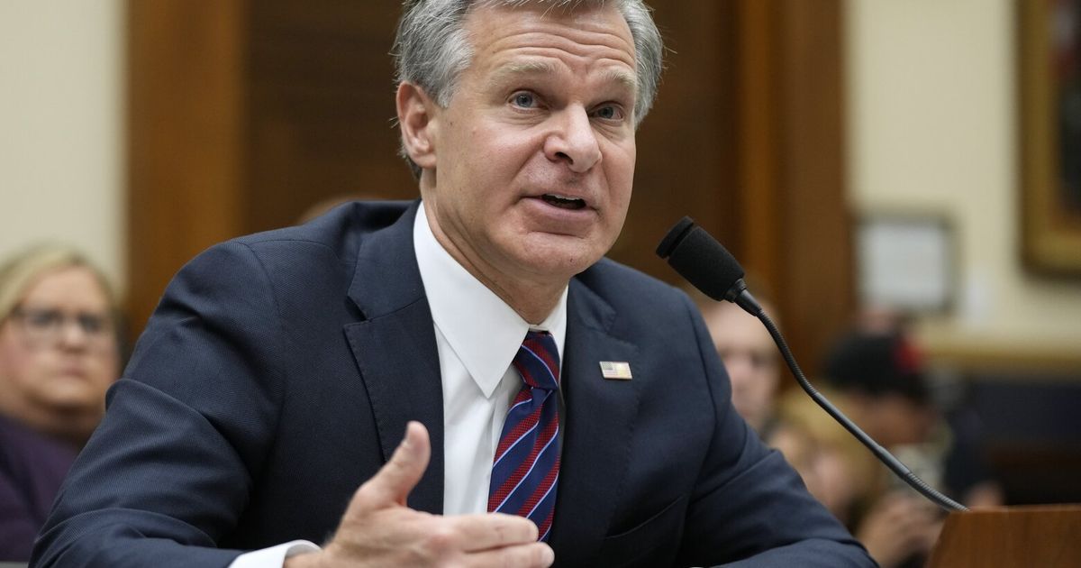FBI Director Chris Wray defends the ‘real FBI’ against criticism from ...