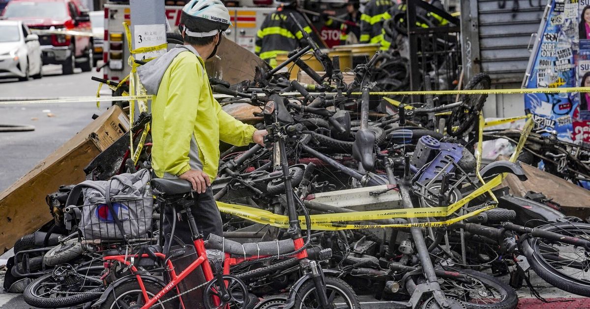 As e-bikes proliferate, so do deadly fires blamed on exploding lithium ...