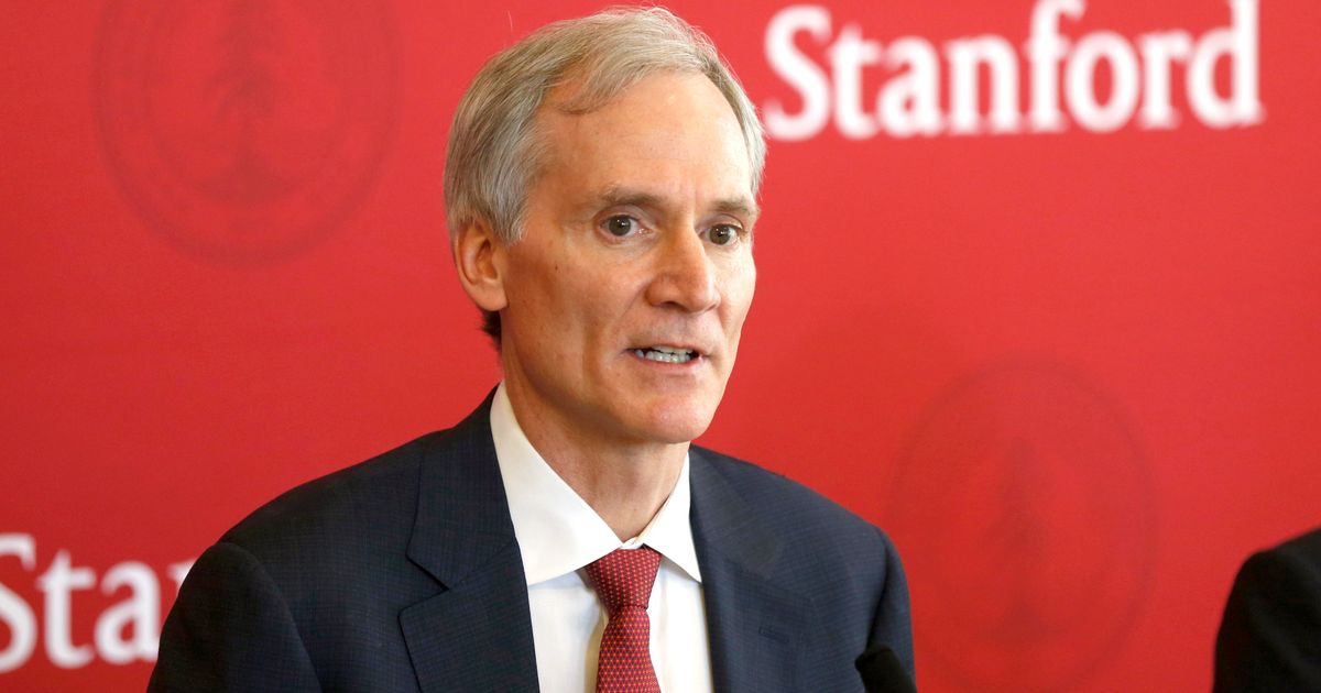 Stanford University president announces resignation over concerns about ...