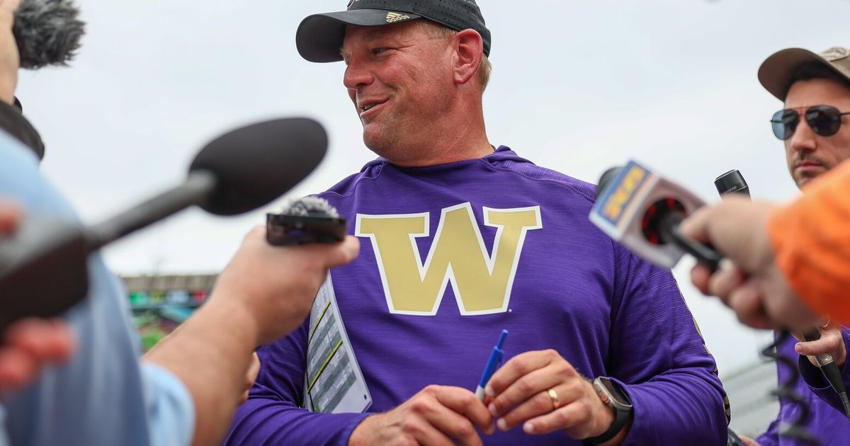 UW coach Kalen DeBoer talks Big Ten move, QB Austin Mack shows early ...