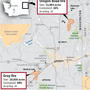 Gray and Oregon Road wildfires exceed 10K acres, continue burning | The ...