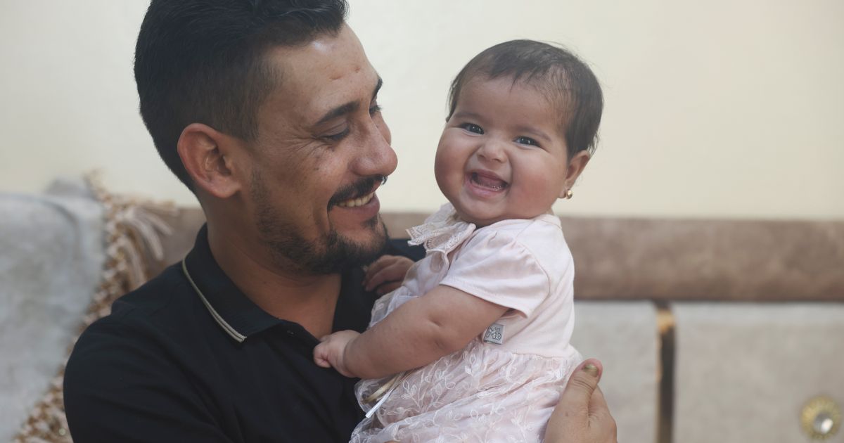 Syrian baby born under earthquake rubble turns 6 months, happily ...
