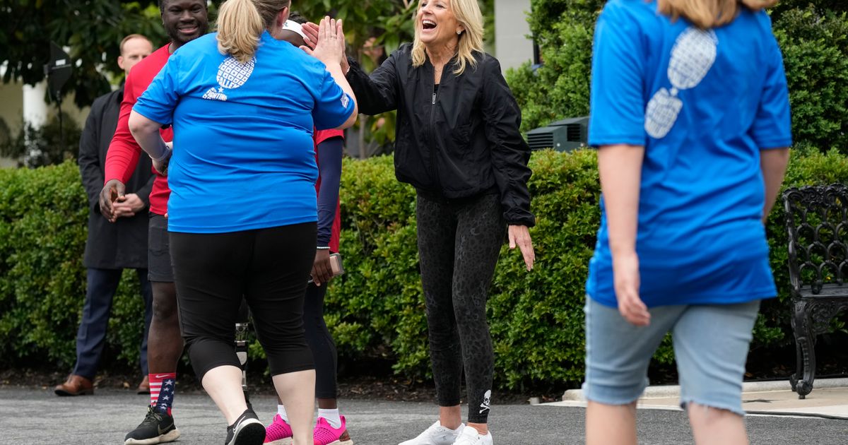 Jill Biden says exercise including spin classes and jogging helps her ...