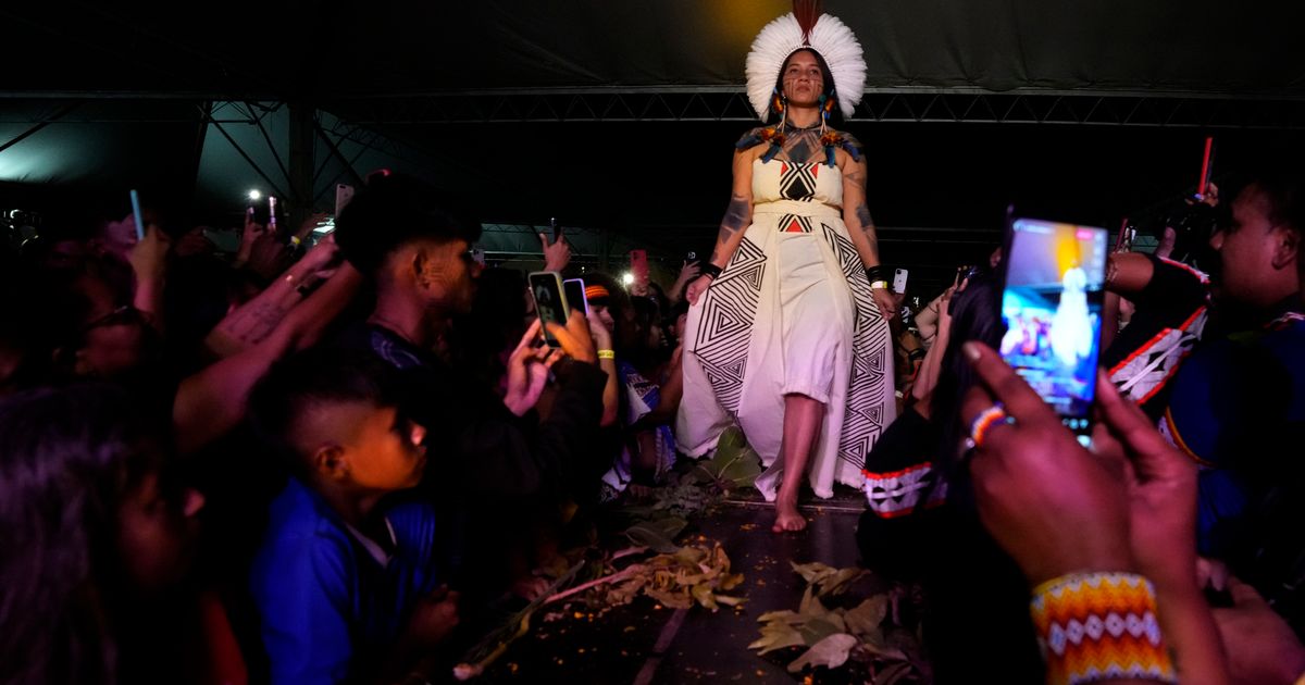 Brazilian Indigenous women use fashion to showcase their claim to ...