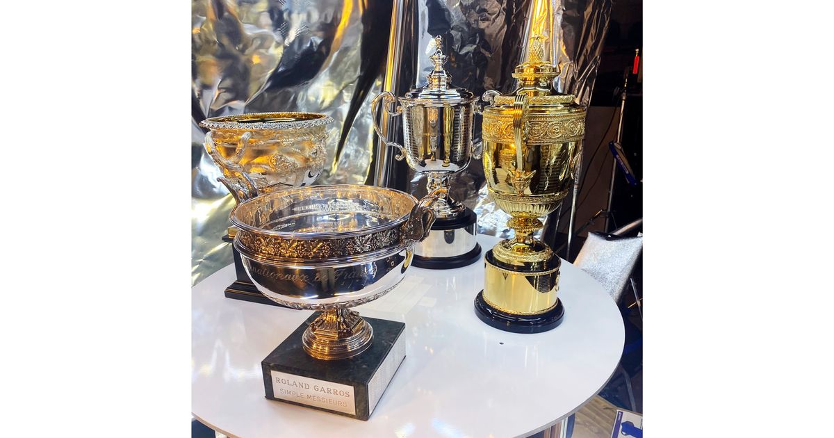 All 4 Grand Slam trophies were at the US Open when Djokovic lost to ...