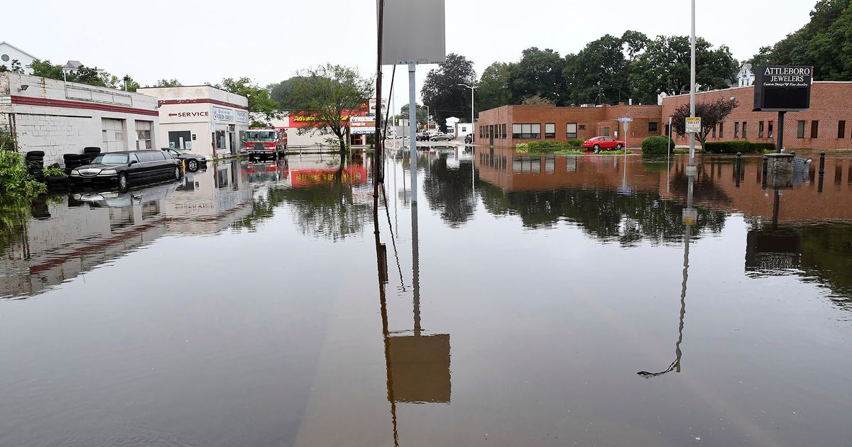 Massachusetts city got nearly 10 inches of rain in 6 hours, flooding ...