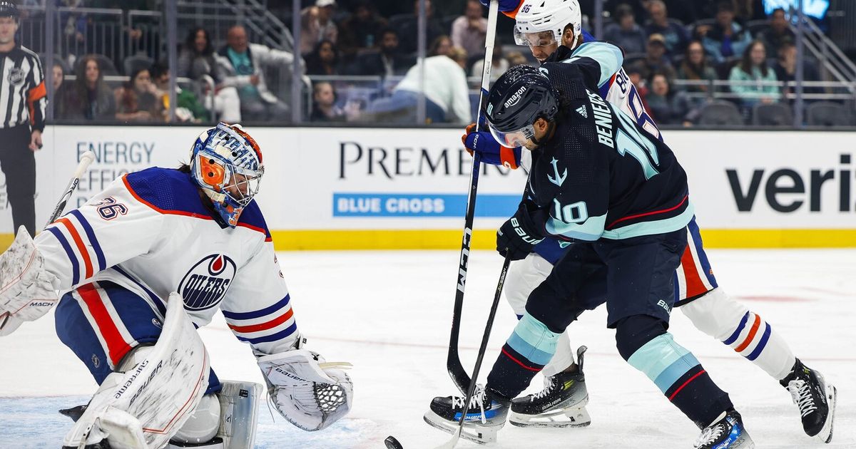 Photos: Kraken lose to Oilers, 4-1 | The Seattle Times