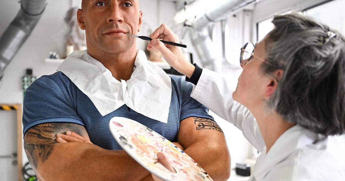 Dwayne ‘The Rock’ Johnson wax figure updated at Paris museum; skin tone ...
