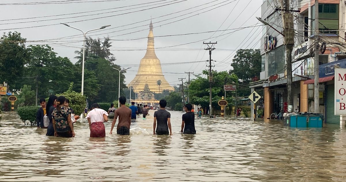 Heavy flooding in southern Myanmar displaces more than 14,000 people ...