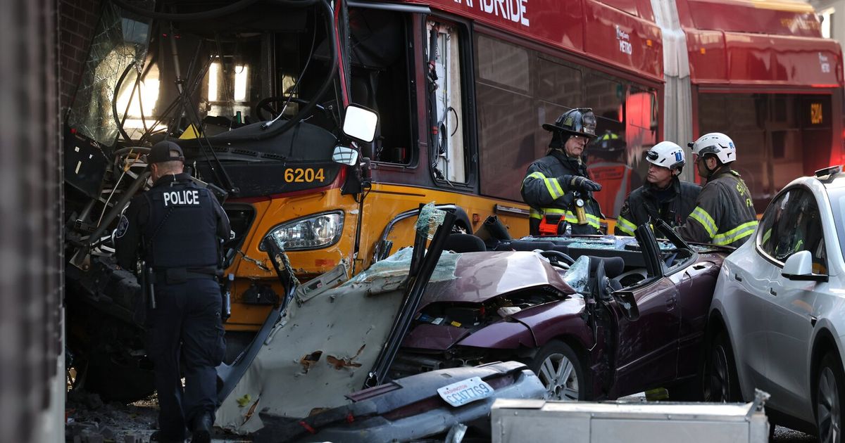 1 dead, a dozen others injured after car, bus crash in Belltown | The ...