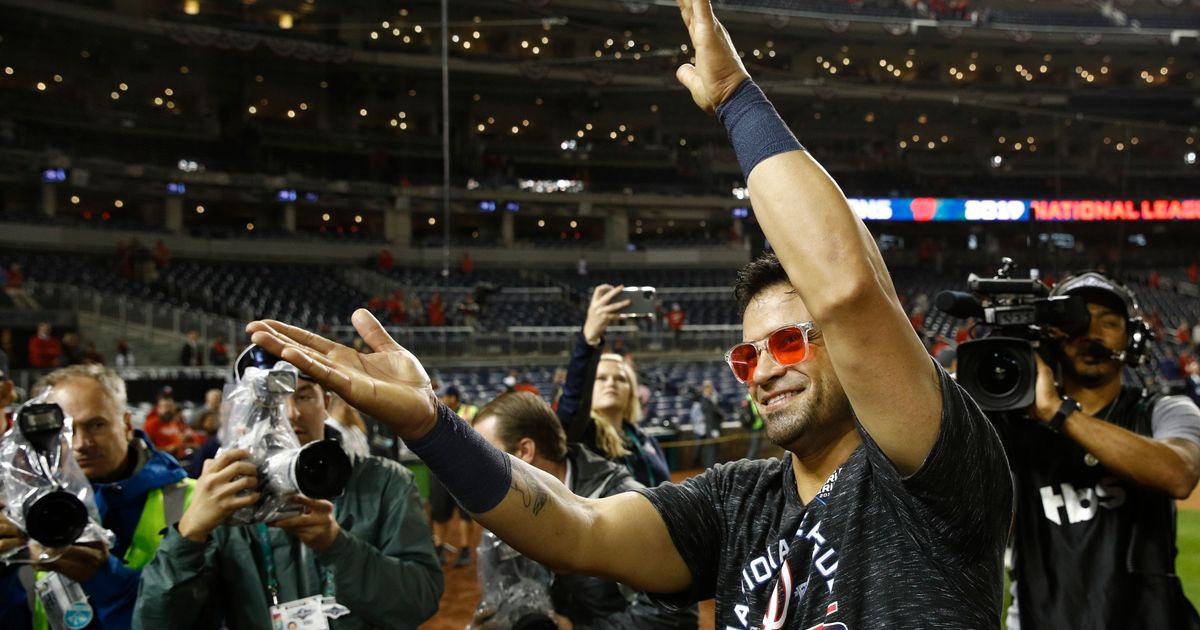 The Nationals have a new first base coach doo doo doo doo doo doo. It’s ...