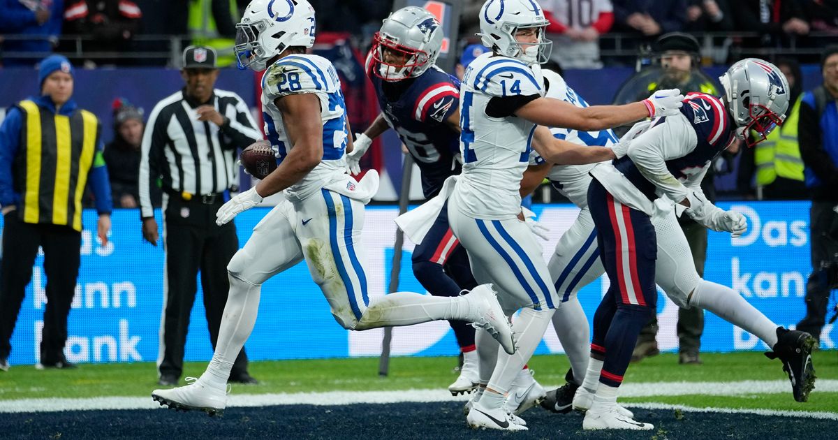 Jonathan Taylor runs for early TD and Colts hold off Patriots 10-6 in ...
