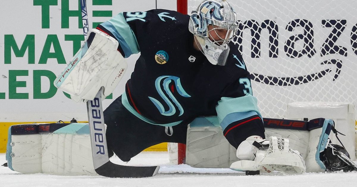 Kraken goalie Philipp Grubauer placed on injured reserve with lower ...