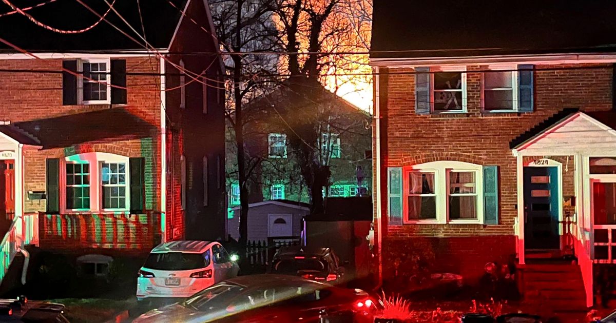 An explosion leveled a home in Arlington, Virginia, as officers tried ...