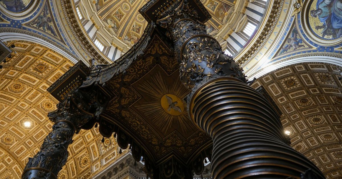 Vatican unveils plans for restoring Bernini’s canopy in St. Peter’s ...