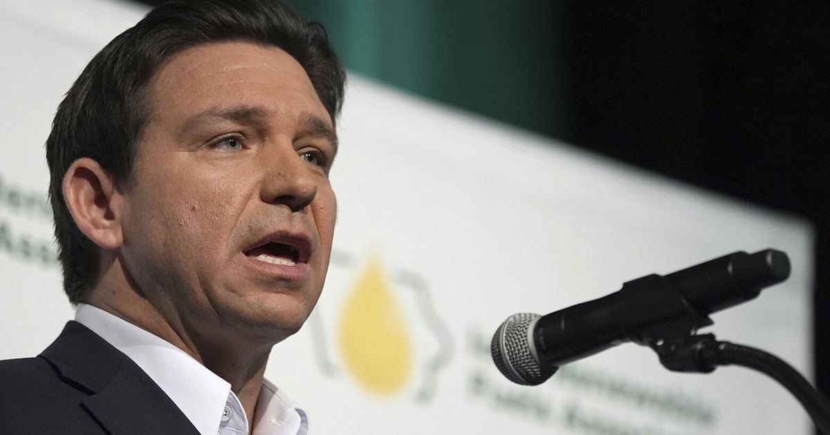 DeSantis interrupted by three protesters at campaign stop days before ...