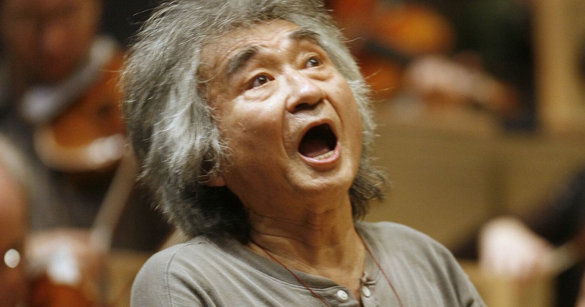 Acclaimed Japanese conductor Seiji Ozawa, who led the Boston Symphony ...