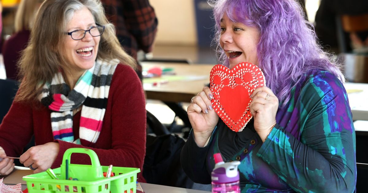 Volunteers show heart with Valentine’s Day cards for senior citizens ...