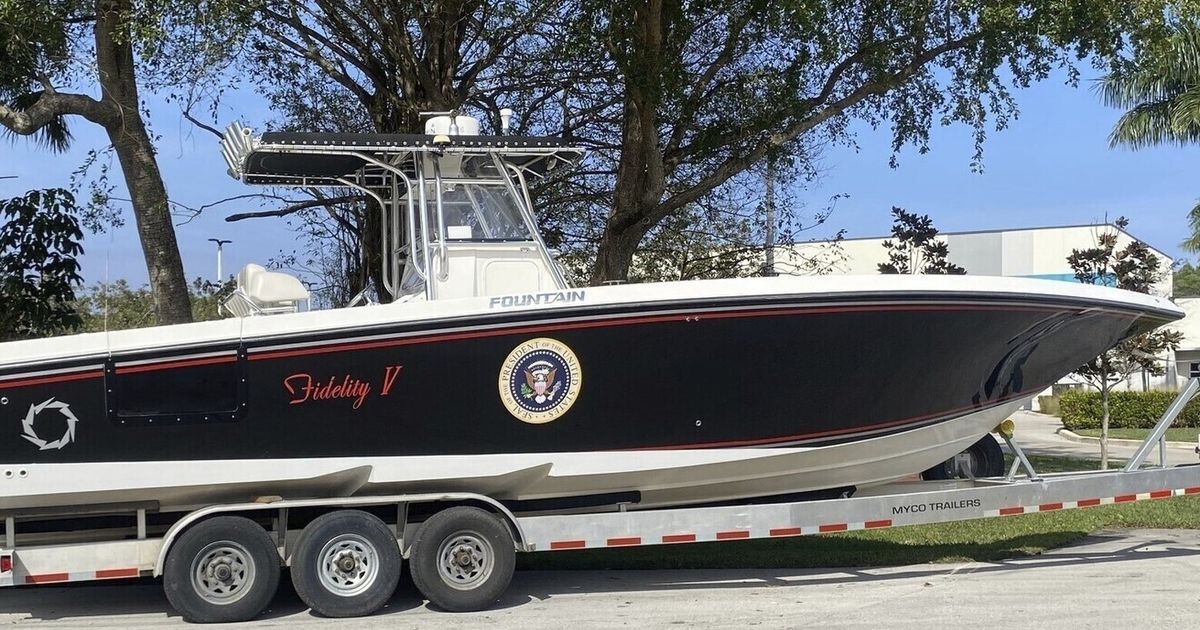 Feel the need for speed? Late president’s 75-mph speedboat is up for ...