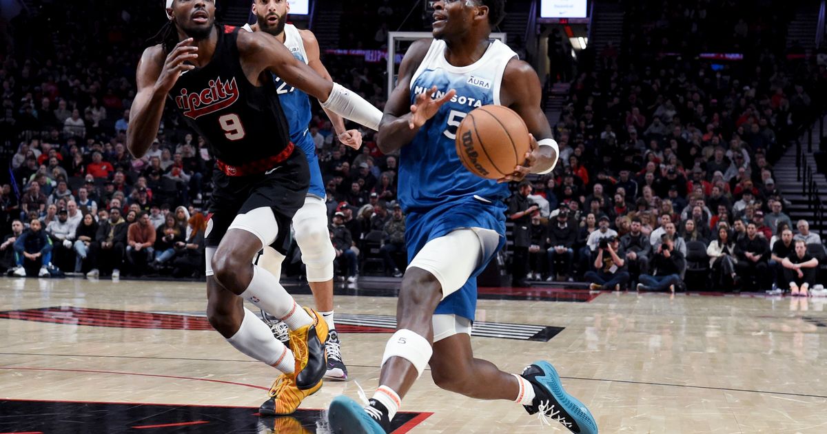 Timberwolves jump out to a 30-point lead over Blazers and finish with a ...