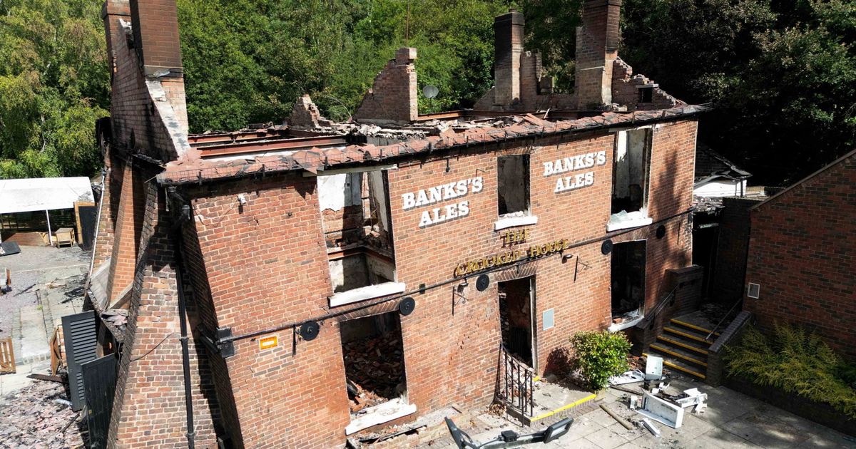 Cheers to being crooked again. Quirky English pub bulldozed after a ...
