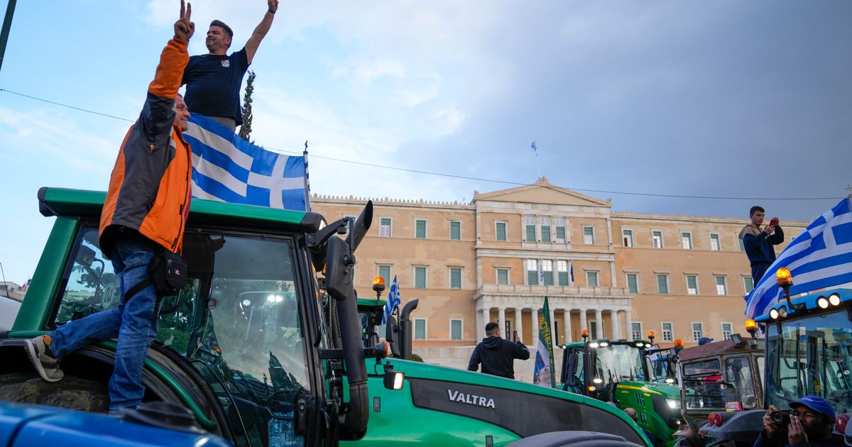 ‘Without us, you don’t eat’: Greek farmers drive tractors to parliament ...