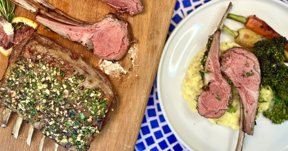 Herb-crusted rack of lamb makes for a showstopping Easter centerpiece ...