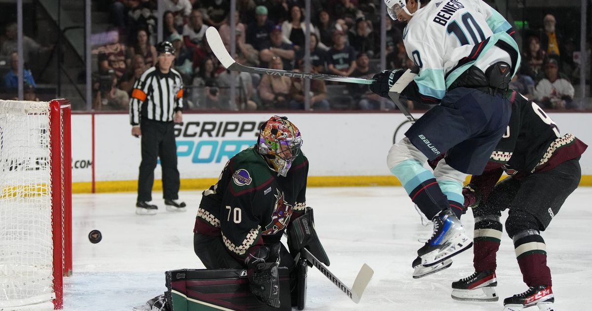 Ryker Evans scores first career goal, but Kraken falter late and lose ...