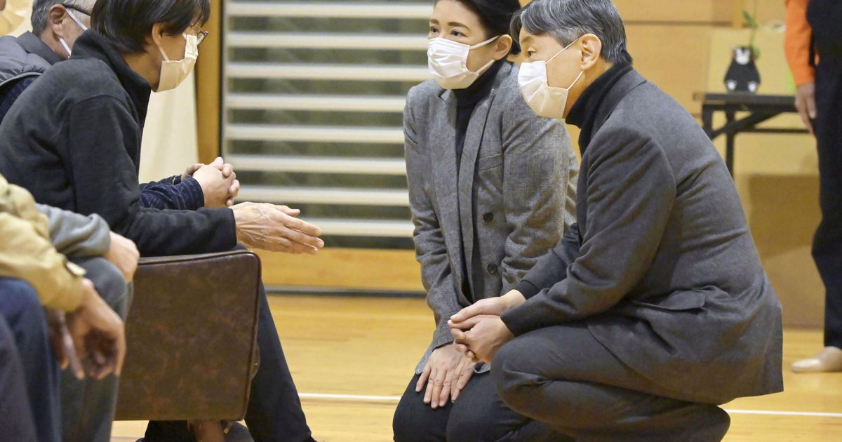 Japanese emperor and empress visit towns hit by Jan. 1 quake and ...