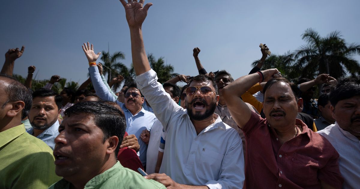 Protests against arrest of one of top rivals of Indian Prime Minister ...