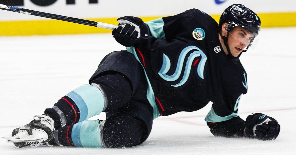 Photos: Kraken fall to Sharks in last home game of season, 3-1 | The ...