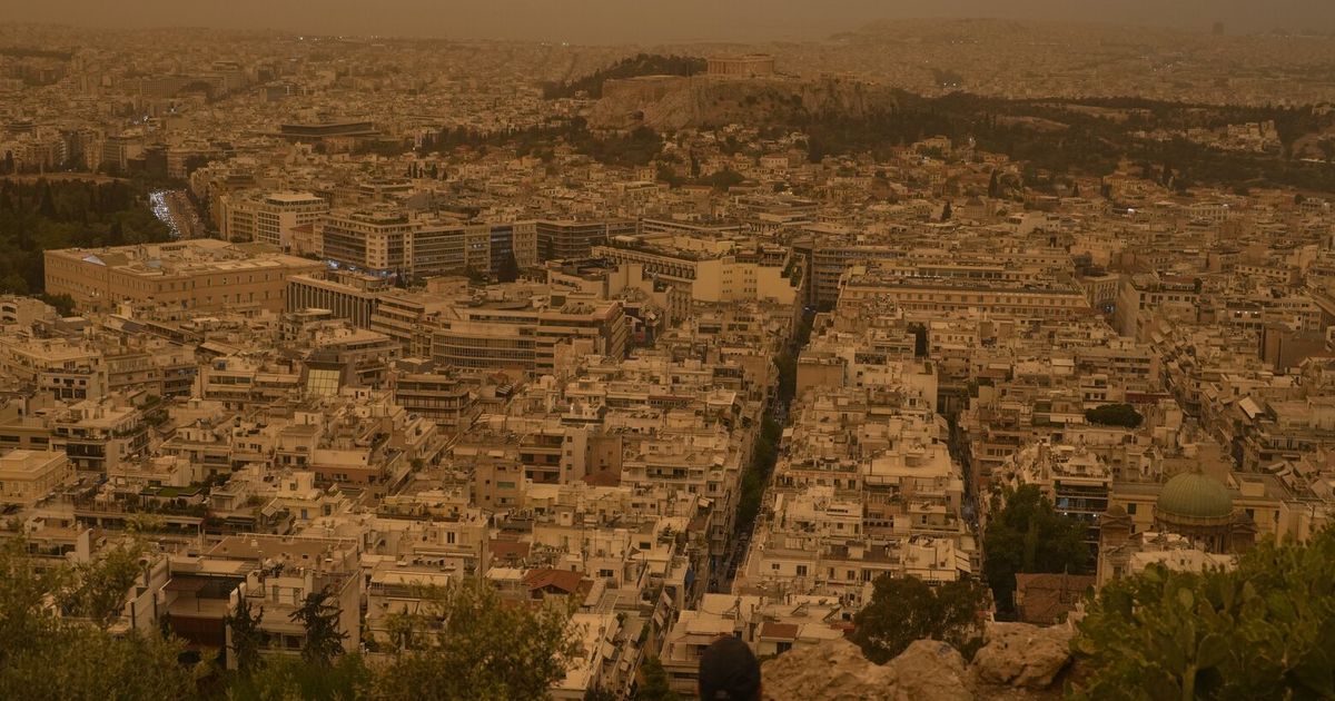 Martian skies over Athens? Greece’s capital turns an orange hue with ...