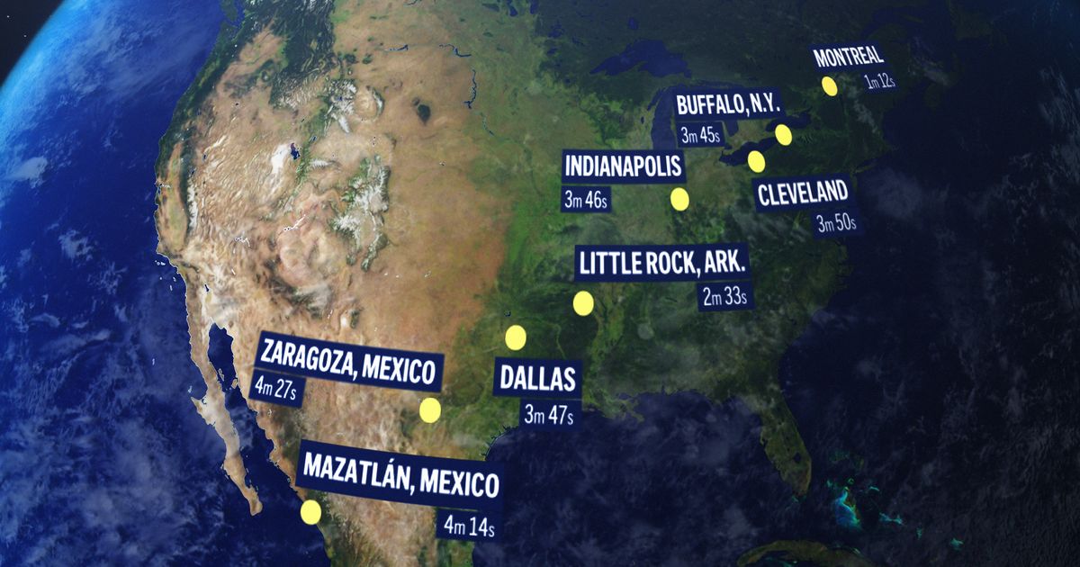 What to know about next week’s total solar eclipse in the US, Mexico ...
