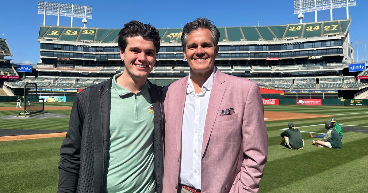 Father-son baseball play-by-play broadcasters Chip and Chris Caray ...