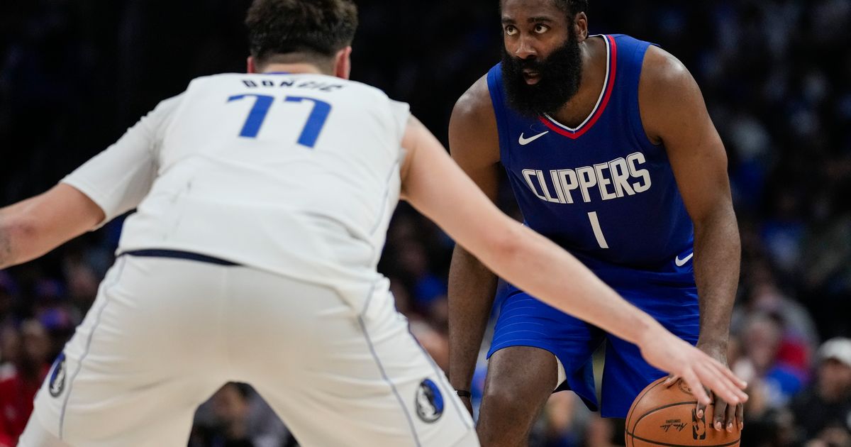 Harden and Zubac lead Leonard-less Clippers to 109-97 win over Doncic ...