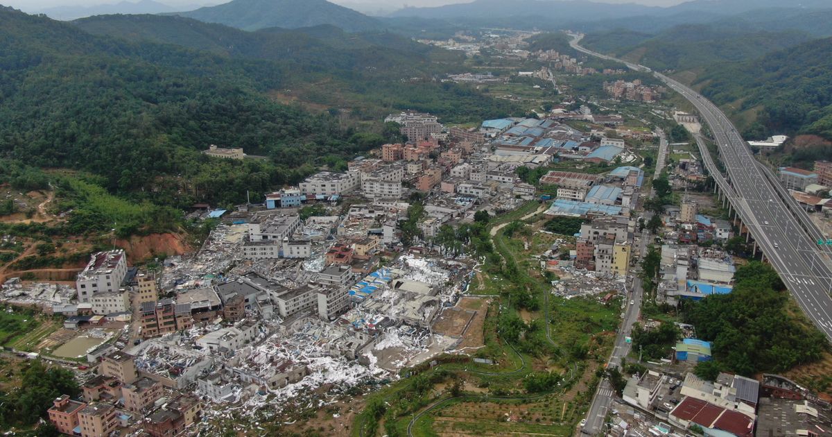Aerial photos show wide devastation left by a deadly tornado in China’s ...