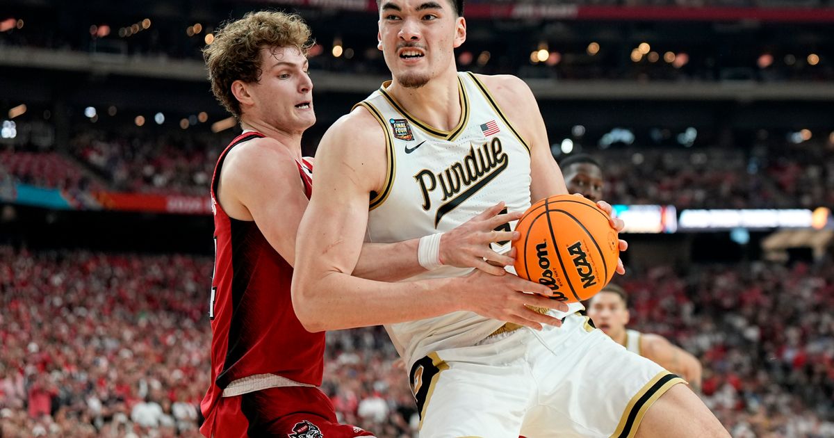 Zach Edey and Purdue power their way into NCAA title game, beating N.C ...