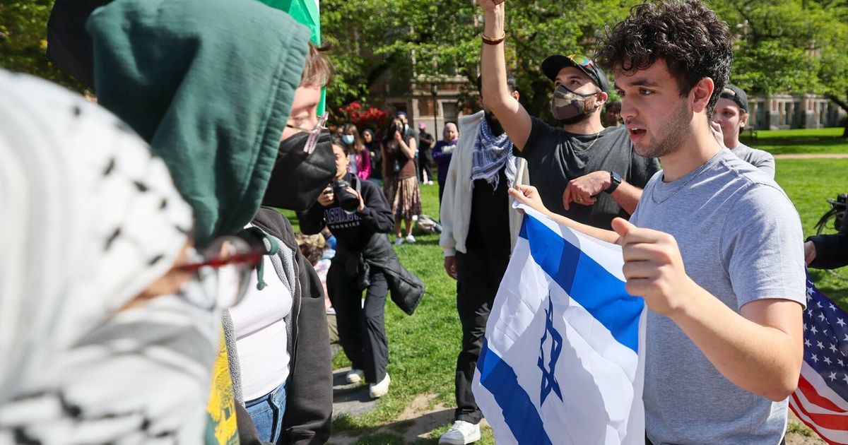 Photos: UW students protesting Gaza war set up ‘liberated zone’ | The ...