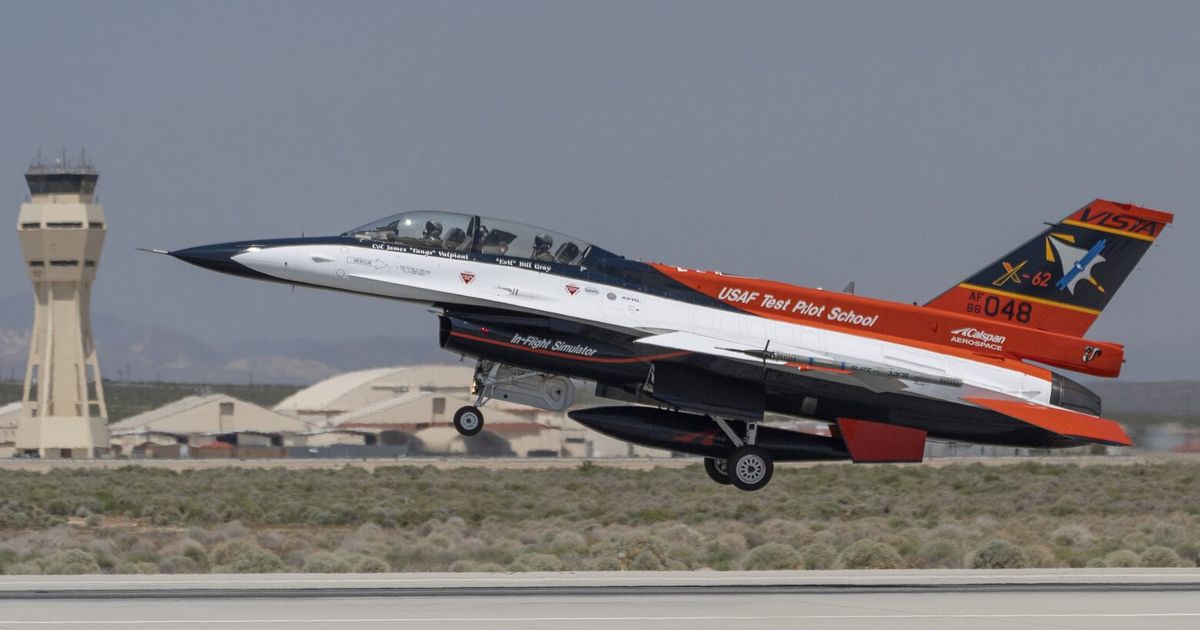 An AI-controlled fighter jet took the Air Force leader for a historic ...
