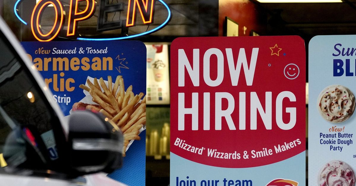 US applications for jobless benefits come back down after last week’s 9 ...