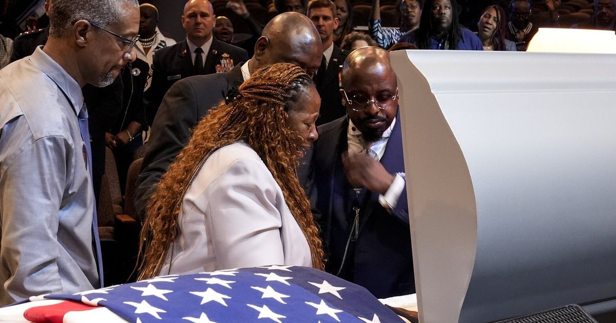 Hundreds pack funeral for Roger Fortson, the Black airman killed in his ...