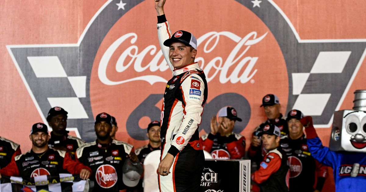 Christopher Bell wins the rain-shortened Coca-Cola 600 for his 8th ...
