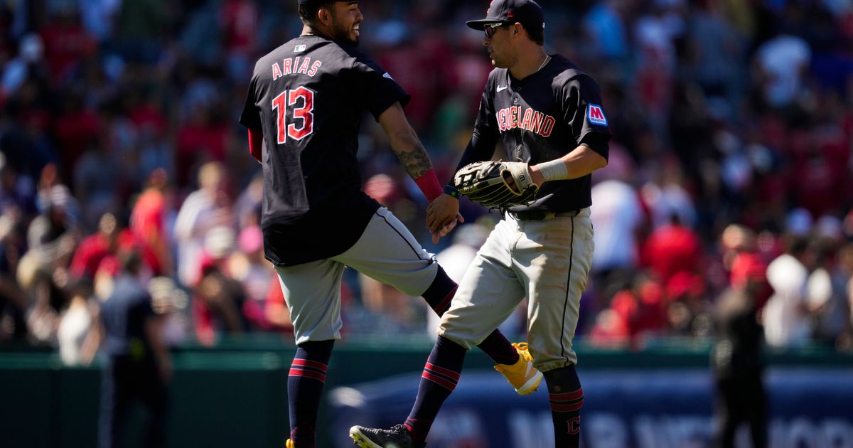 Lively helps the Guardians beat the Angels 5-4 for their 9th ...