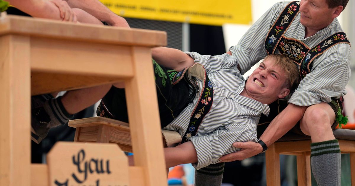 German men with the strongest fingers compete in Bavaria’s ...
