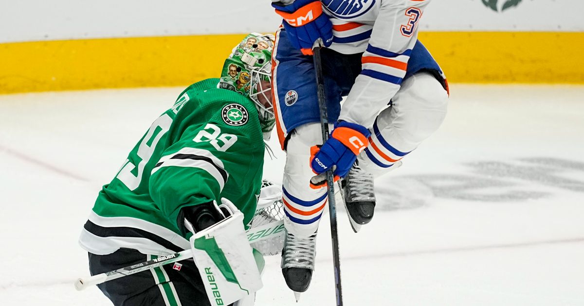 Stars drop 7th straight Game 1, falling 3-2 to Oilers in 2nd overtime ...