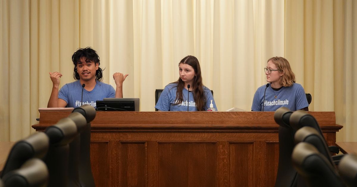 High school students, frustrated by lack of climate education, press ...
