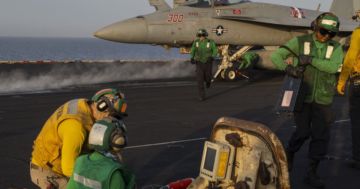 A US aircraft carrier and its crew have fought Houthi attacks for ...