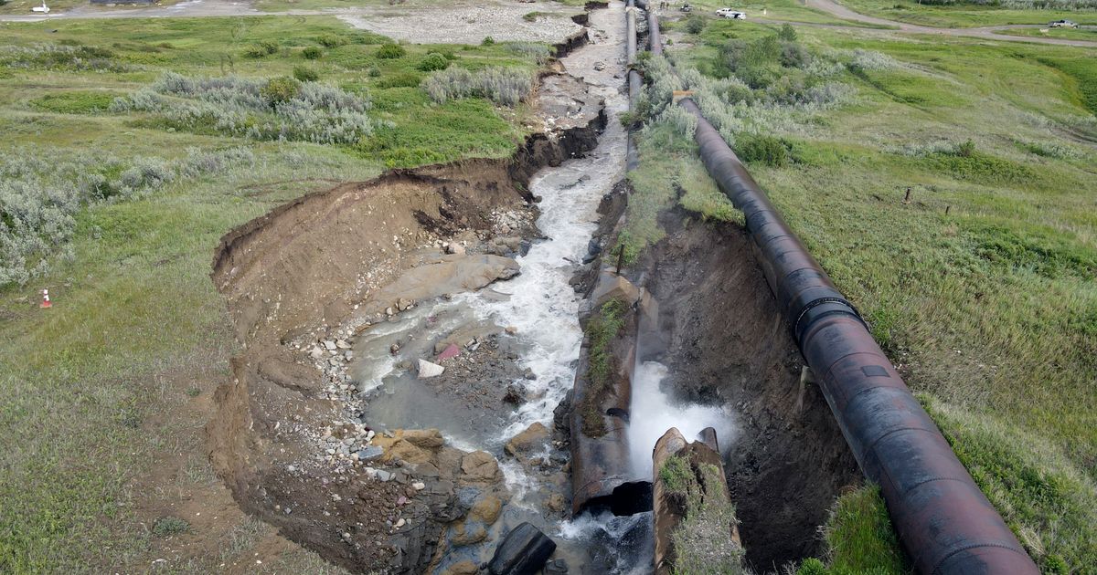 Canal pipe breaks, threatening a northern Montana irrigation project ...