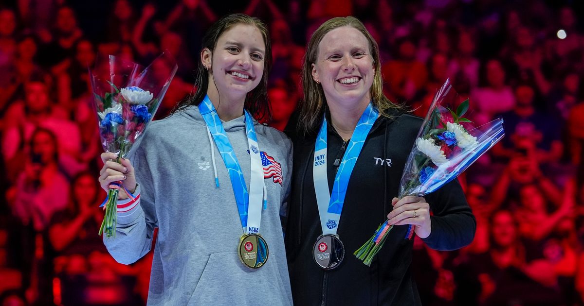 On a night for doubling up, Lilly King also takes home an engagement ...