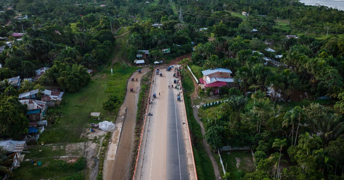 It’s the longest bridge ever built in Peru, and so far, it goes nowhere ...